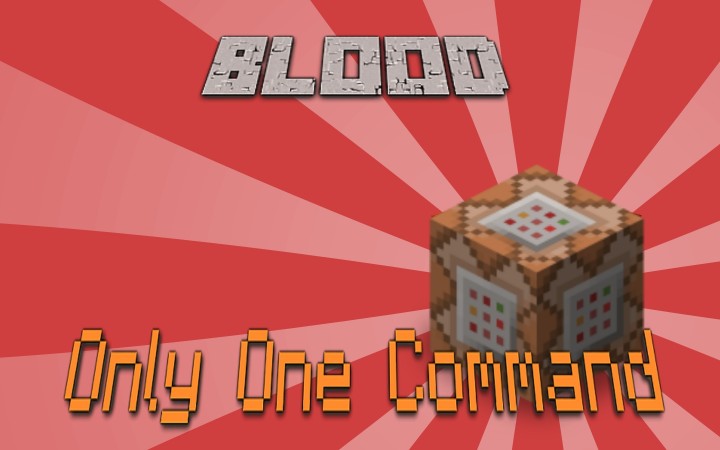 Blood in 1 Command! Minecraft Map