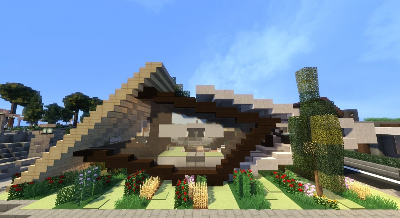Futuristic House Minecraft Map