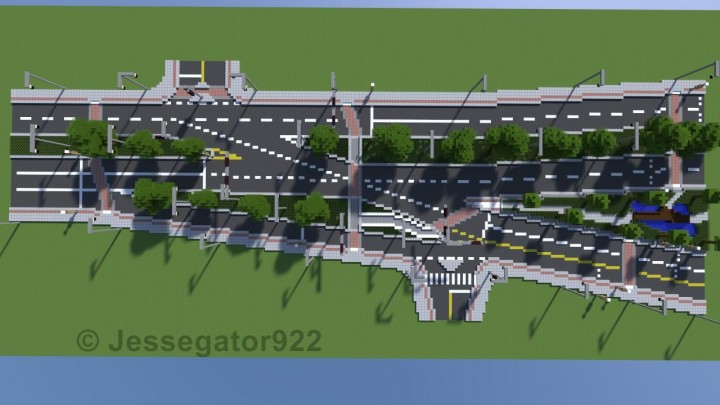Strange Intersection in Gainesville, Florida [+Schematic] Minecraft Map