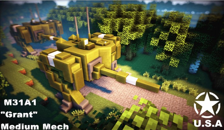 M31A1 “Grant” Medium Mech Minecraft Map