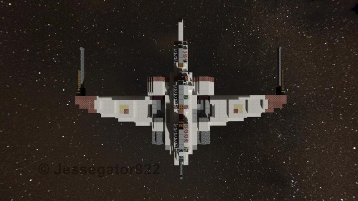 ARC-170 Republic Starfighter [+Schematic] Minecraft Map