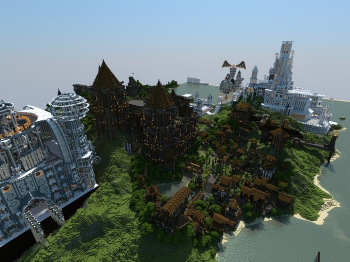 [Phobie's solo build] Woodgald & Valhalla Minecraft Map