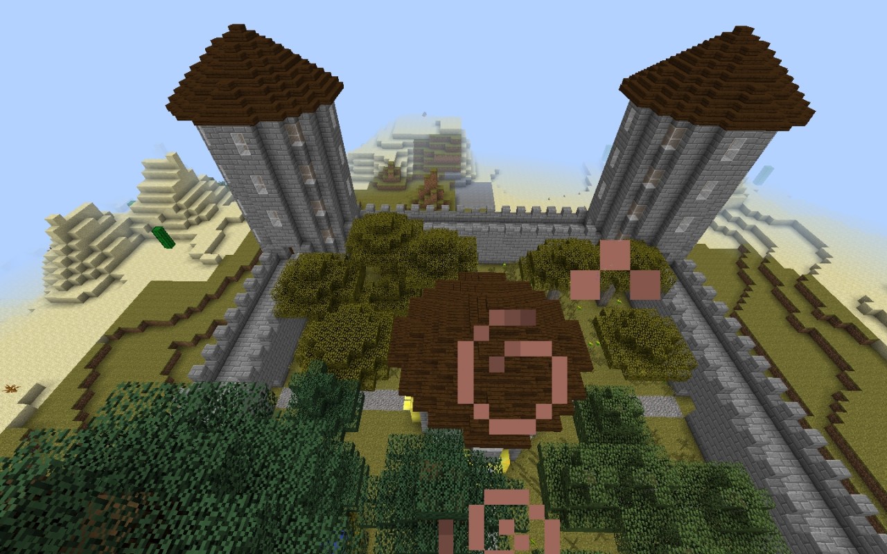 Minecraft 1.8 Castle Minecraft Map