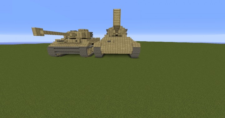 5:1 Tiger I and Tiger II Minecraft Map