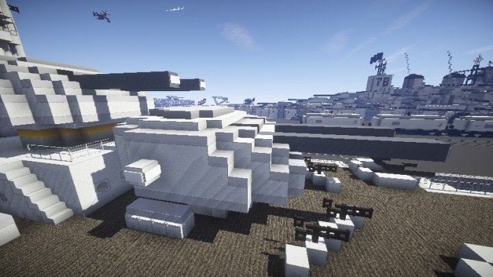 Minecraft Battleship - USS Texas - BBG-70 Minecraft Map