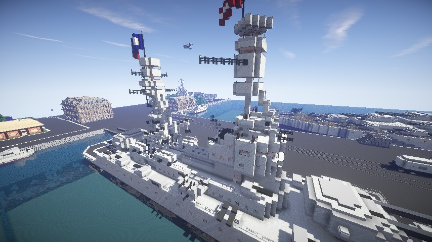 Minecraft Battleship - USS Texas - BBG-70 Minecraft Map