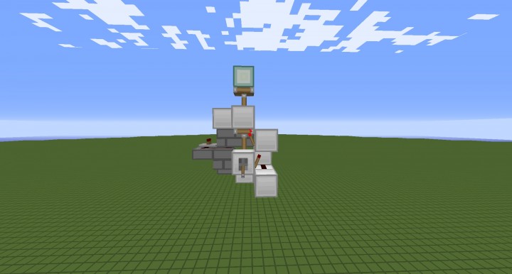 Vertical Double Piston Extender Minecraft Map