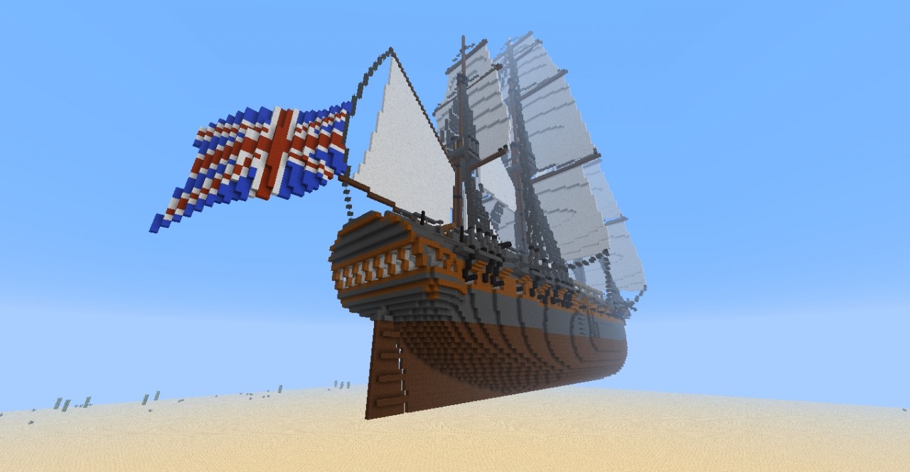 HMS "Surprise" 4:1 Minecraft Map