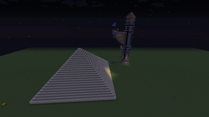 Pyramid With Maze And Castle Tower Minecraft Map