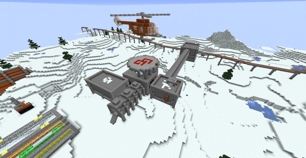 Arctic Base Survial Games Minecraft Map