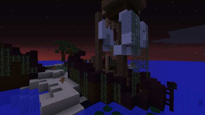 Ghost Ship on Abandoned Island- First Build Minecraft Map