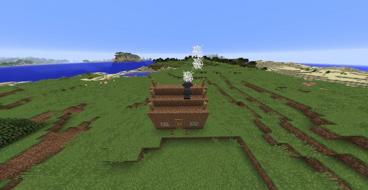 How to Build a dirt House! Minecraft Map