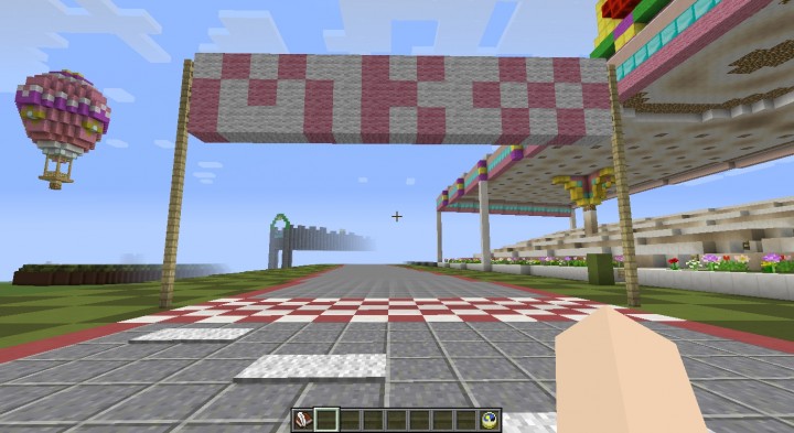 Mario Kart Royal Raceway Horse Race Minecraft Map
