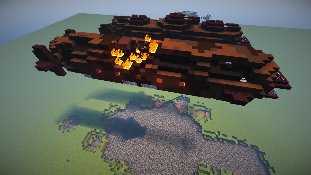 Movecraft AIrship - Ground assault ship Minecraft Map