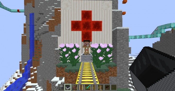 Pixel Art RollerCoaster 2.0 Minecraft Map