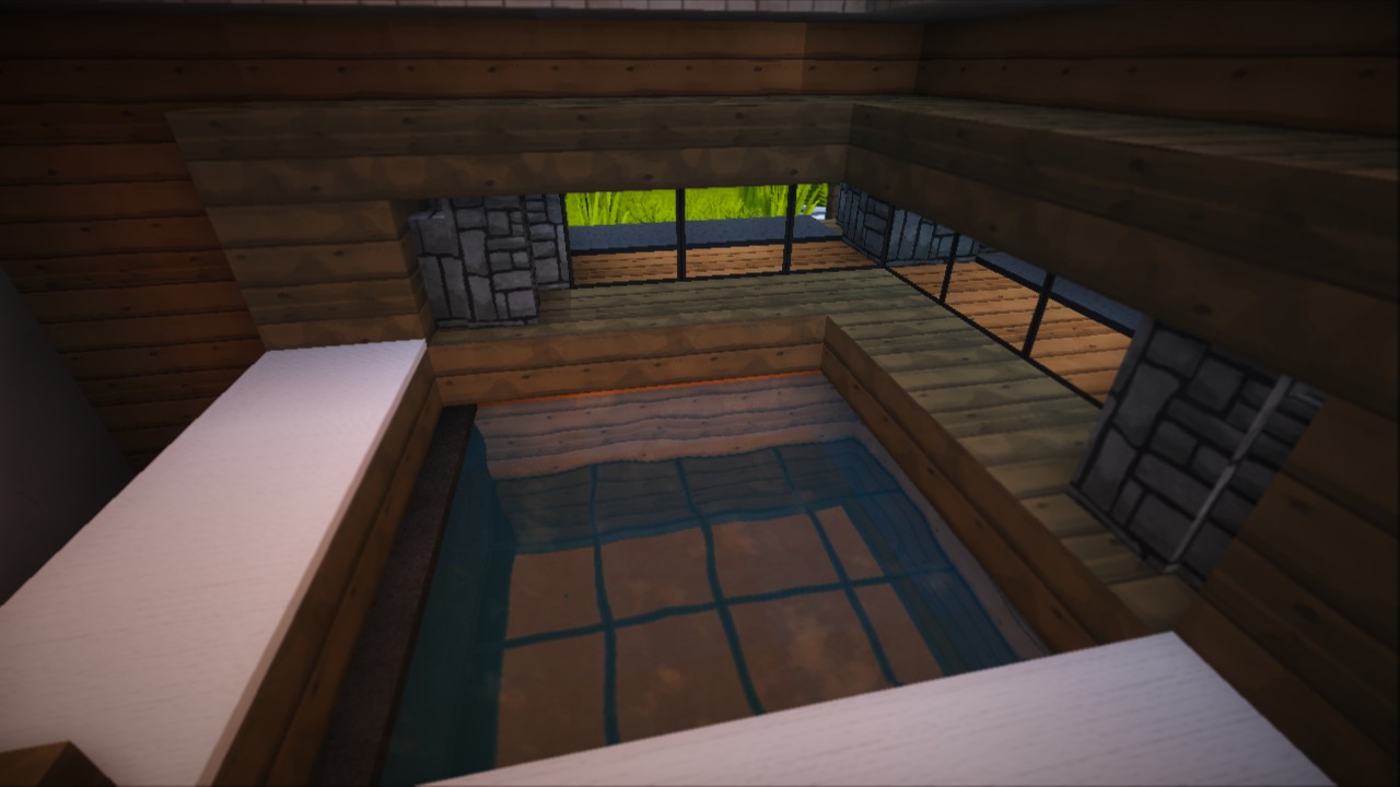 "Warm" Modern House Minecraft Map