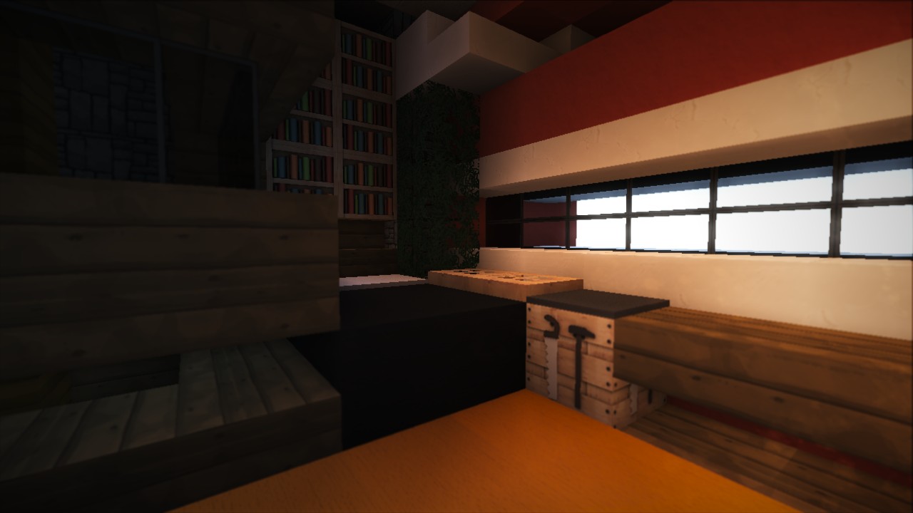 "Warm" Modern House Minecraft Map