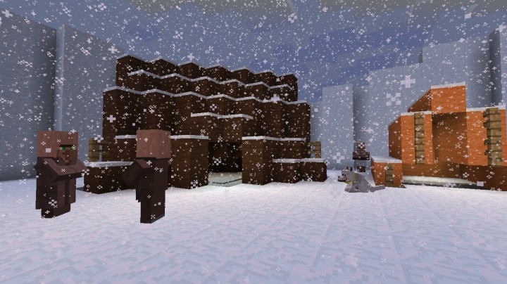Small Snow Village Minecraft Map