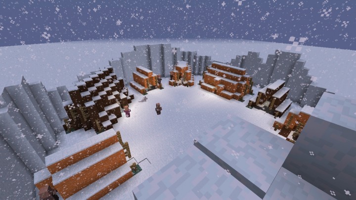 Small Snow Village Minecraft Map