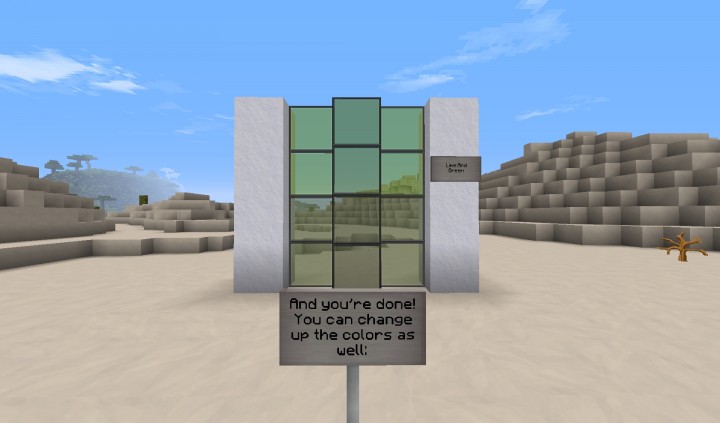 New Window Design! By Me. Minecraft Map