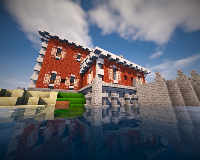 American Traditional Colonial House Minecraft Map