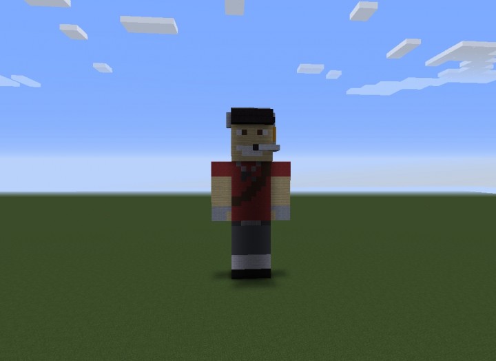 The Red Scout [1.8] (statue) Minecraft Map
