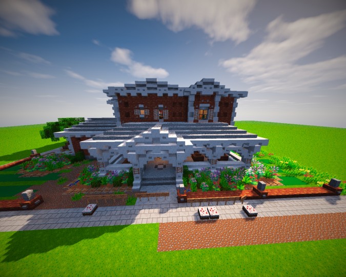 American Traditional Colonial House Minecraft Map