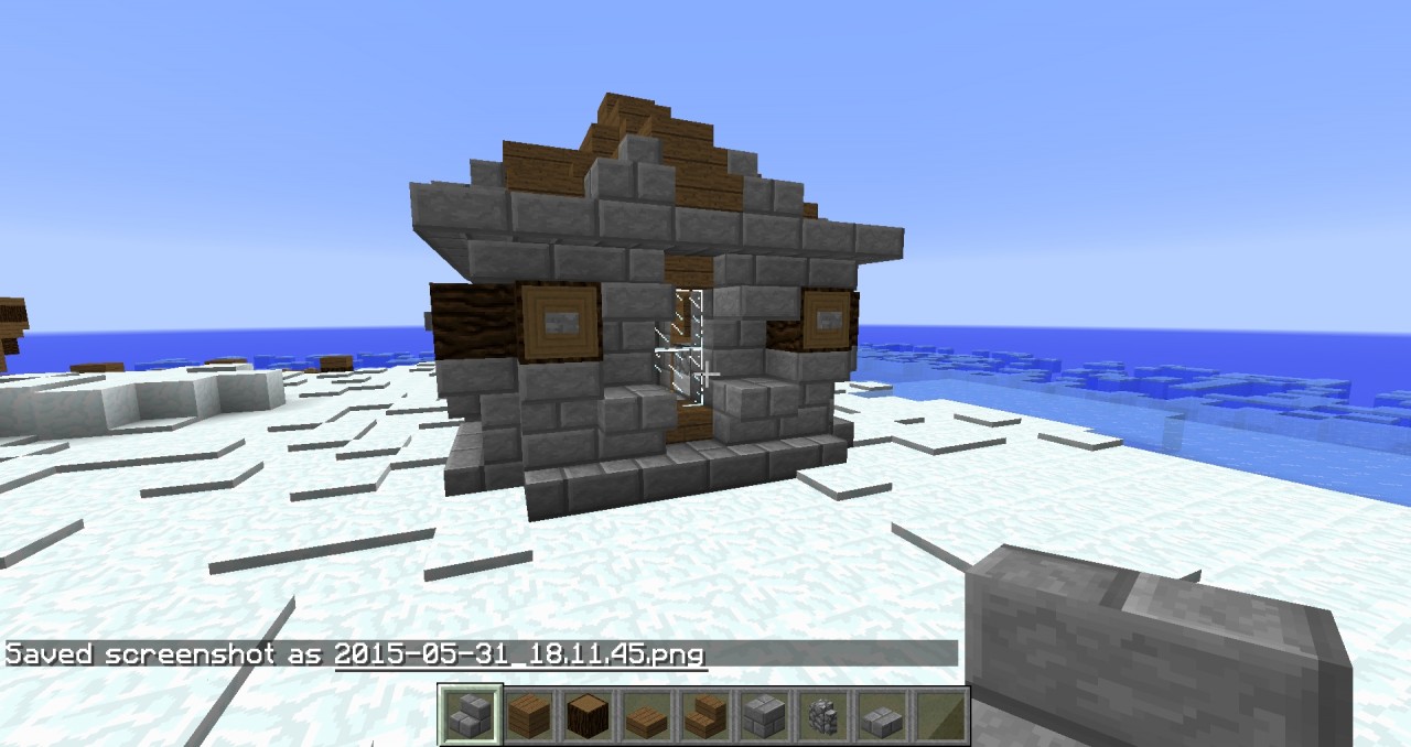 Small ice town house Minecraft Map
