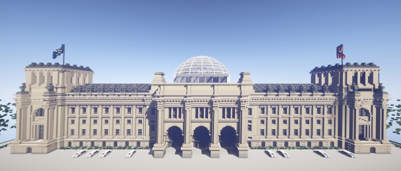 Reichstagsgebäude - German Parliament Berlin Minecraft Map