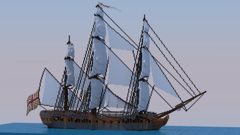 HMS "Surprise" 4:1 Minecraft Map