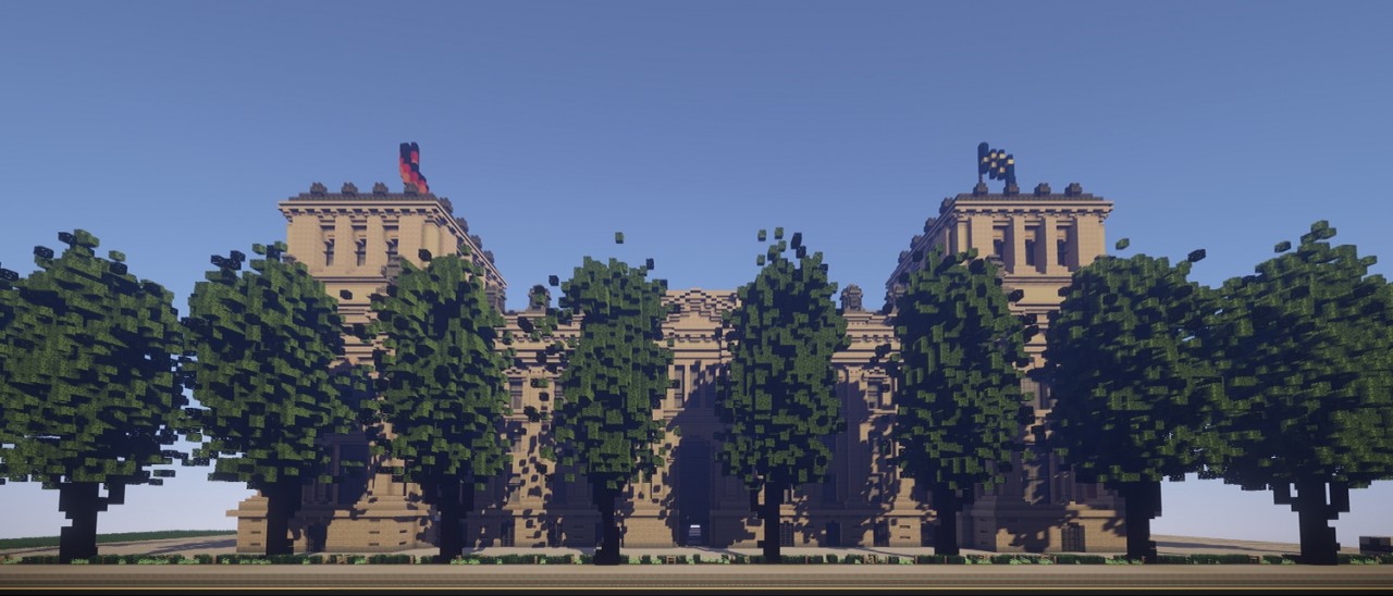 Reichstagsgebäude - German Parliament Berlin Minecraft Map