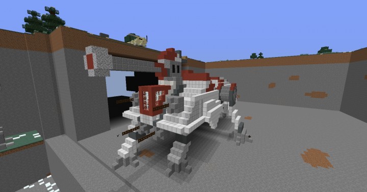 Star Wars Galactic Repulic AT-TE Minecraft Map
