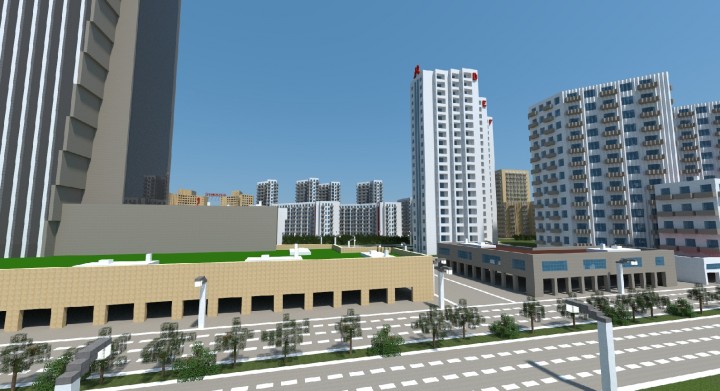 Beijing Residential Area (1:1 Scale) Minecraft Map