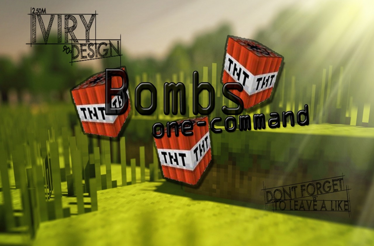 Bombs in one command Minecraft Map