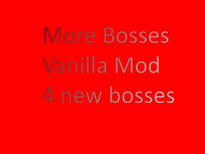 More Bosses Vanilla Mod Minecraft Map