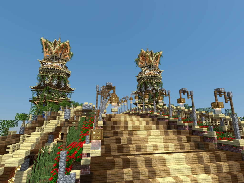 Elvish Tower and Bridge Minecraft Map