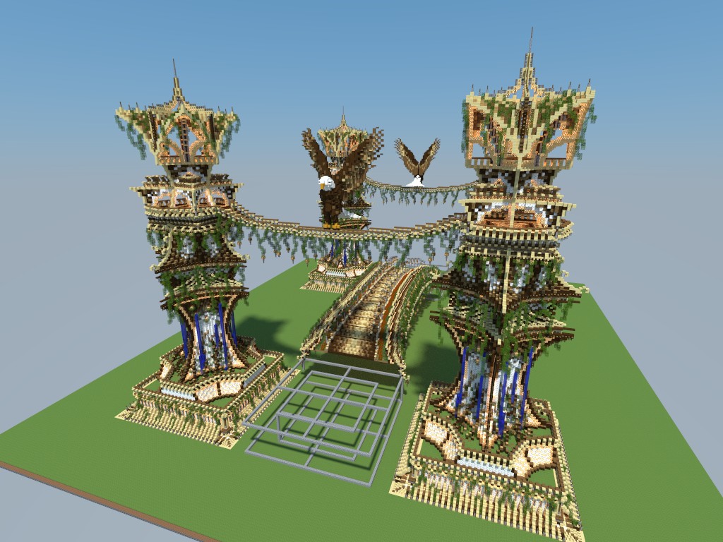 Elvish Tower and Bridge Minecraft Map