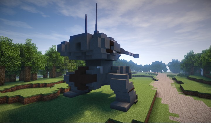 PanzerKampfläufer VI-E “Jagdtiger” Heavy Mech Minecraft Map