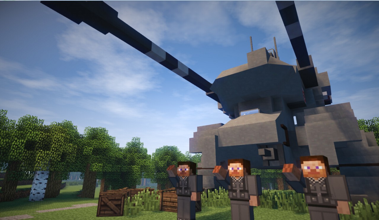 PanzerKampfläufer VI-E “Jagdtiger” Heavy Mech Minecraft Map