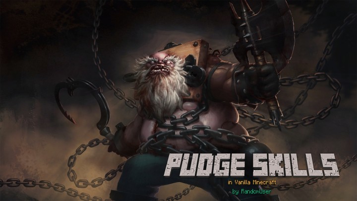 Pudge Skill in Vanilla Minecraft [One Command Block] Minecraft Map