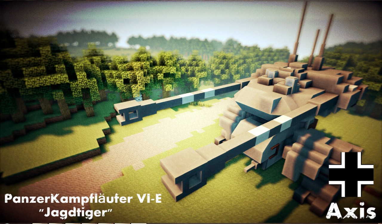 PanzerKampfläufer VI-E “Jagdtiger” Heavy Mech Minecraft Map