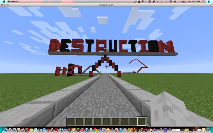 Destruction theme park Minecraft Map
