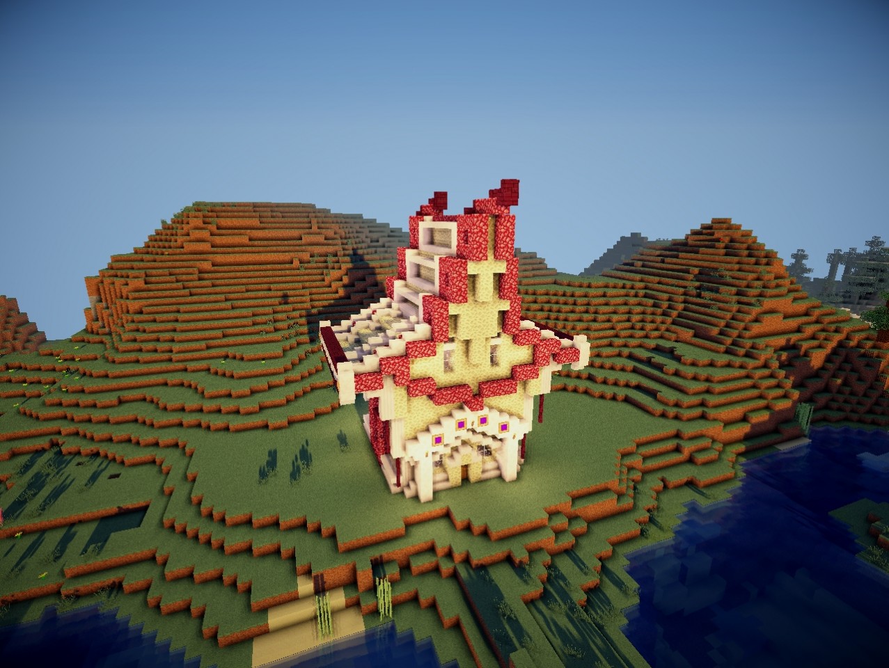 Futuristic house. Minecraft Map