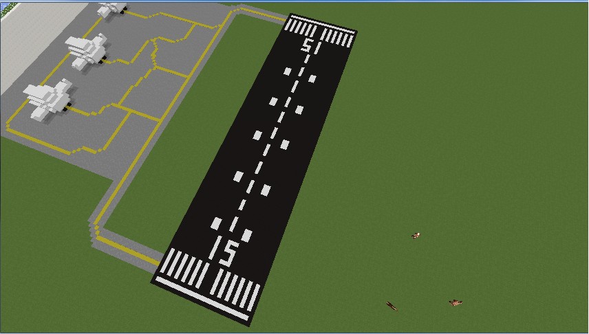 Airport Runway with MINI PLANES! Minecraft Map