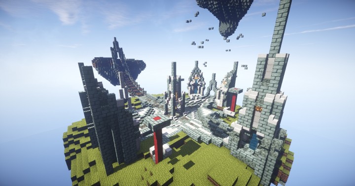 Floating hub Minecraft Map