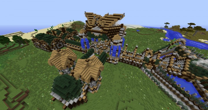 Faction Spawn - Spruce wood style Minecraft Map