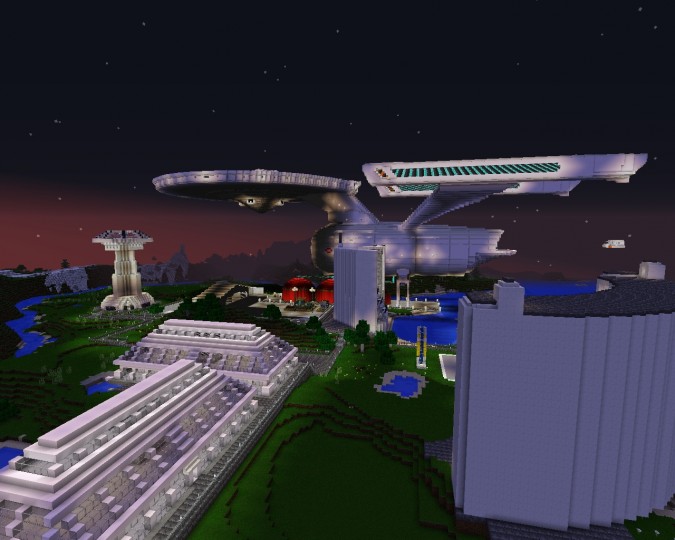 Enterprise Refit And Star base! Minecraft Map
