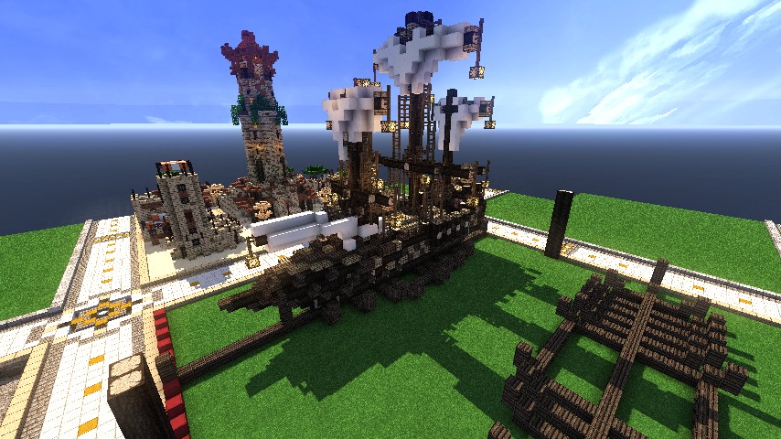 Raven-Class-Battleship----[free schematic] Minecraft Map