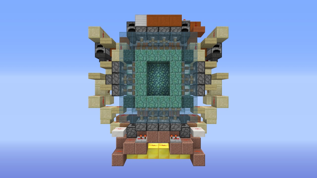 4x5 Piston Door (Dual-Sided Vault/Funnel) Minecraft Map