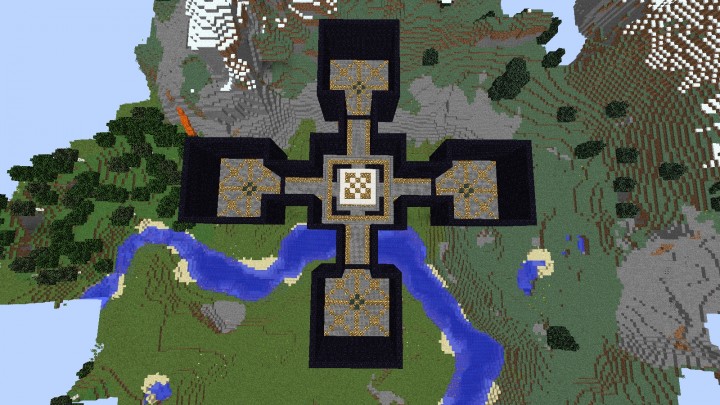Server Spawn Layout. Minecraft Map